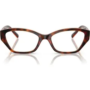 VOGUE VOGUE Eyeglasses Cat Eye Frame Dark Havana