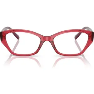 VOGUE VOGUE Eyeglasses Cat Eye Frame Red