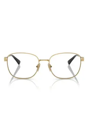 VOGUE 54mm Square Eyeglasses - Gold/black