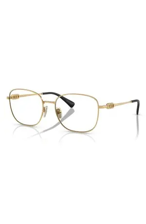 VOGUE 54mm Square Eyeglasses - Gold/black
