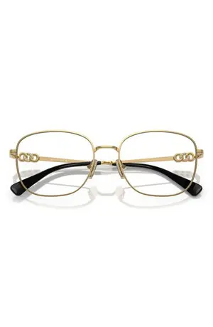 VOGUE 54mm Square Eyeglasses - Gold/black