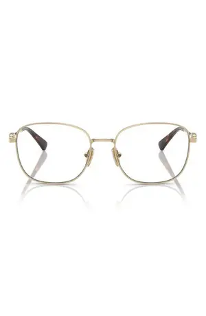 VOGUE 54mm Square Eyeglasses - Pale Gold/ Tort