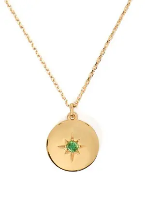 Kate Spade New York Medallion Necklace - Green/ Gold