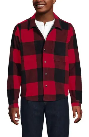 Lands' End Single Breasted Outerwear For Men