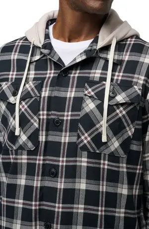 Travis Mathew Baubles Plaid Hooded Jacket