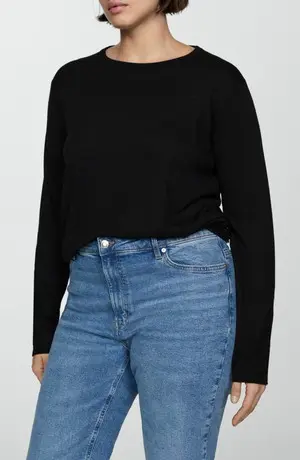 Mango Lightweight Crewneck Sweater