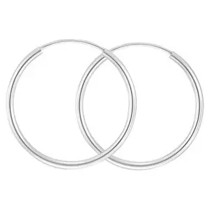 DONATELLO GIAN Name' Sterling Hoop Earrings - Silver