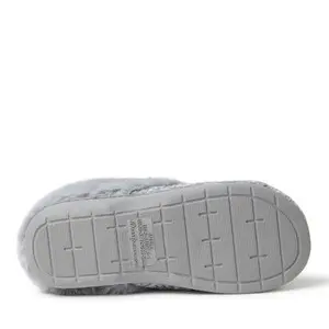 DEARFOAMS Claire Cable Knit Chenille Clog Slipper - Sleet