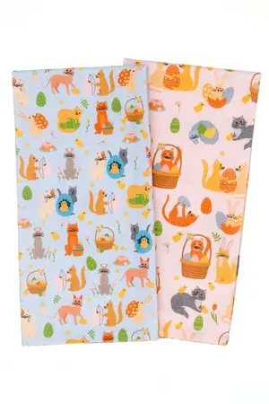 CATTINGTON Cat Kitchen Towels - Easter Kitties