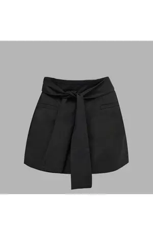 BLVCK PARIS Signature Tie-front Skirt