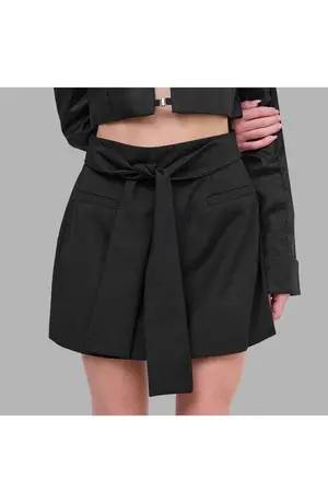 BLVCK PARIS Signature Tie-front Skirt