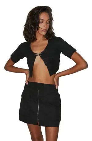 BLVCK PARIS Zipped Skirt