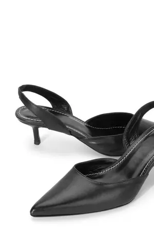 Staud Sebastion Slingback Pointed Toe Pump - Black
