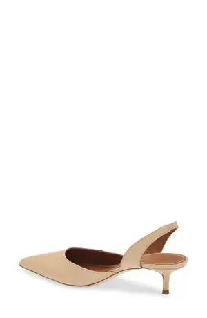 Staud Sebastion Slingback Pointed Toe Pump - Porcini
