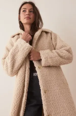 Marine Layer Faux Shearling Coat