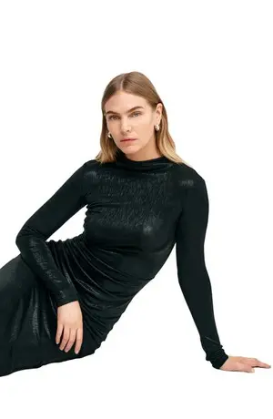 MARCELLA Adalyn Metallic Dress