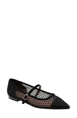 Linea Paolo Nadeen Pointed Toe Flat - Black