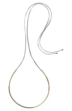 ANNIKA INEZ Tube Collar Necklace - Gold
