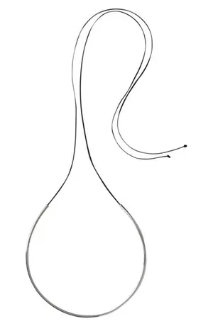 ANNIKA INEZ Tube Collar Necklace - Silver