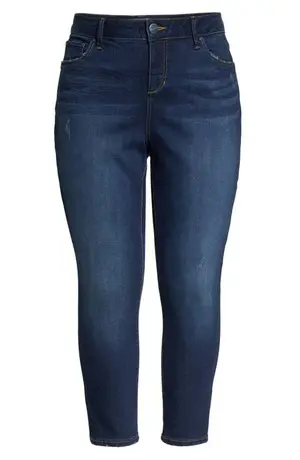 SLINK JEANS Crop Straight-leg Jeans