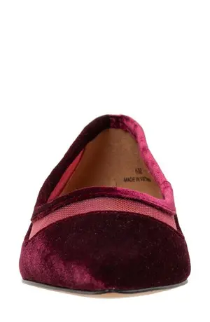 Linea Paolo Novah Pointed Toe Flat - Burgundy