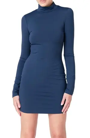 Endless Rose Mock Neck Knit Minidress