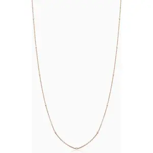 ORADINA 14k Gold Grace Chain Necklace - Rose Gold