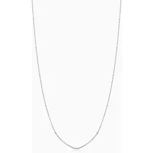 ORADINA 14k Gold Grace Chain Necklace - White Gold