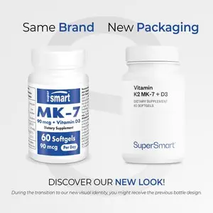 SUPERSMART Vitamin K2 Mk7 + Vitamin D3