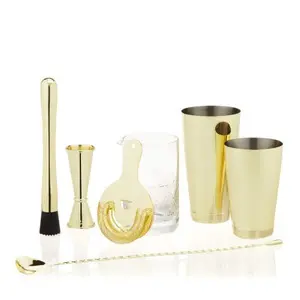 VISKI Belmont 7-piece Barware Set - Gold