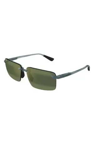 Maui Jim Laulima 61mm Gradient Rectangular Sunglasses