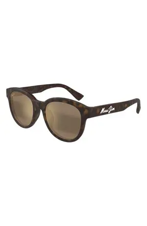 Maui Jim Ihupani Round Sunglasses - Brown