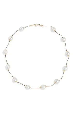 ISSHI Desnudette Pearl Necklace - Steel