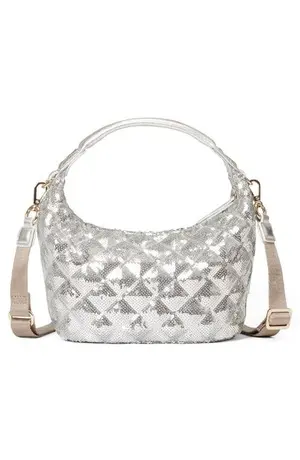 Mz Wallace Mini Metro Sequin Top Handle Bag