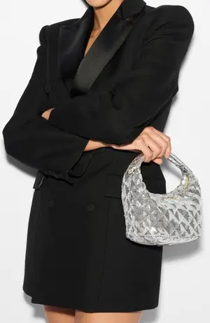 Mz Wallace Mini Metro Sequin Top Handle Bag