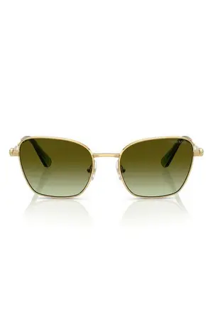SWAROVSKI 55mm Pilot Sunglasses - Gold