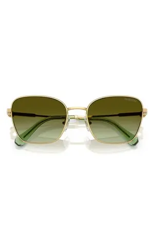 SWAROVSKI 55mm Pilot Sunglasses - Gold