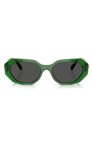 SWAROVSKI 54mm Octagon Sunglasses - Transparentt Green