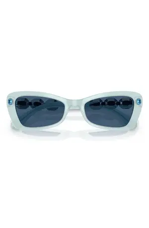 SWAROVSKI 54mm Irregular Sunglasses - Blue