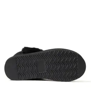 DEARFOAMS Fireside Bayswater Shearling Platform Bootie - Black