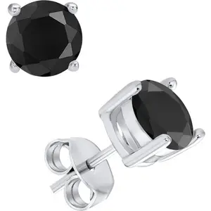 DONATELLO GIAN Sterling Silver Stud Earrings - Black