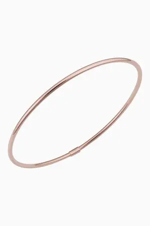 ORADINA 14k Gold Bangle Bracelet - Rose Gold