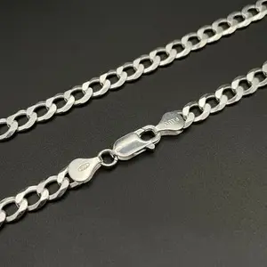 DONATELLO GIAN Name Sterling 5mm Curb Chain Necklace