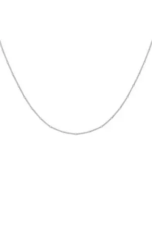 KARMA AND LUCK Spiritual Connection Diamond Cut Chain Necklace - Silver
