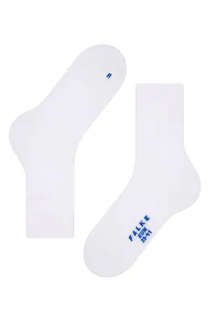 Falke Run Crew Socks - White