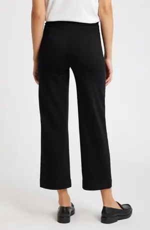 Frank & Eileen Westport Ankle Wide Leg Pants - Black