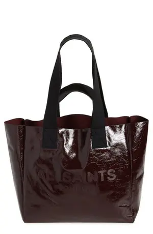 ALLSAINTS Izzy Patent Leather Tote Bag