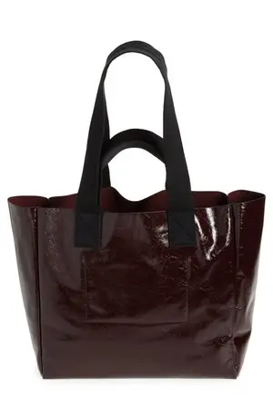 ALLSAINTS Izzy Patent Leather Tote Bag