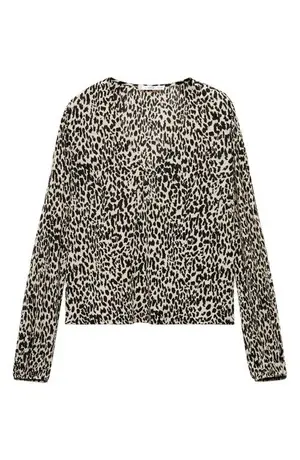 Mango V-neck Crepe Top
