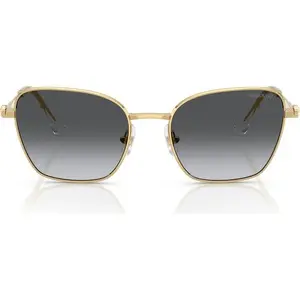 SWAROVSKI 55mm Gradient Polarized Sunglasses - Gold